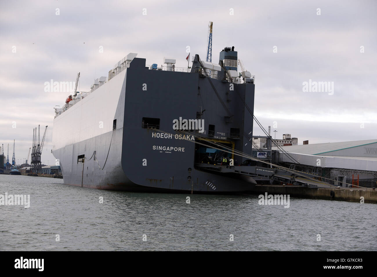 Solent ship grounding Stock Photo - Alamy