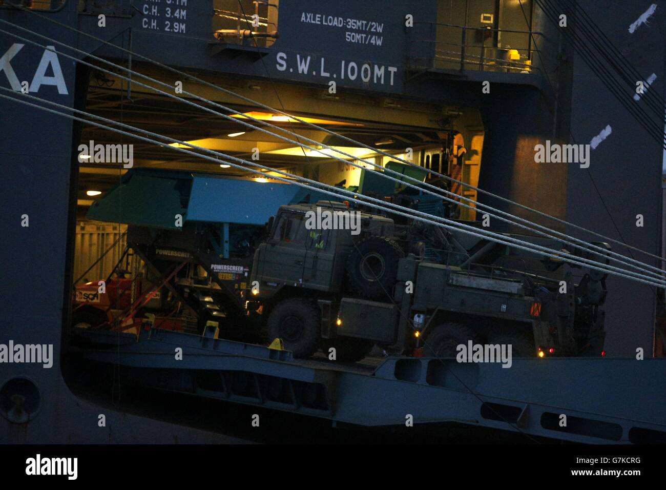 Solent ship grounding Stock Photo - Alamy