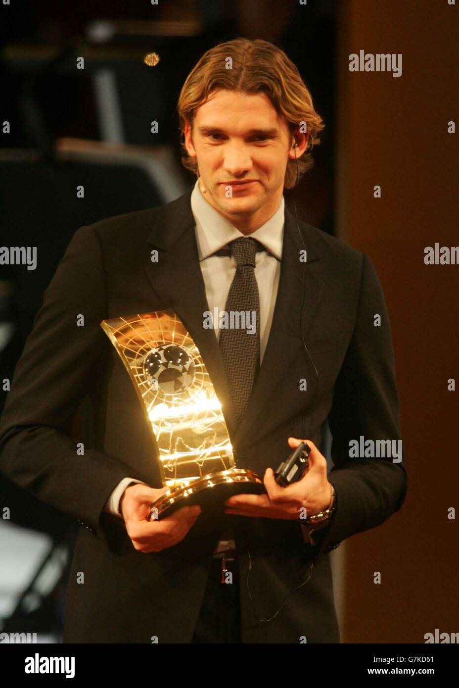 AC Milan's Andriy Shevchenko who came third in the FIFA World Player of ...