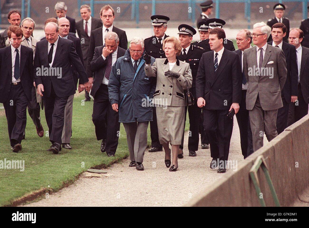 Colin Moynihan, Sir Bert Millichip, Margart Thatcher & Douglas Hurd ...