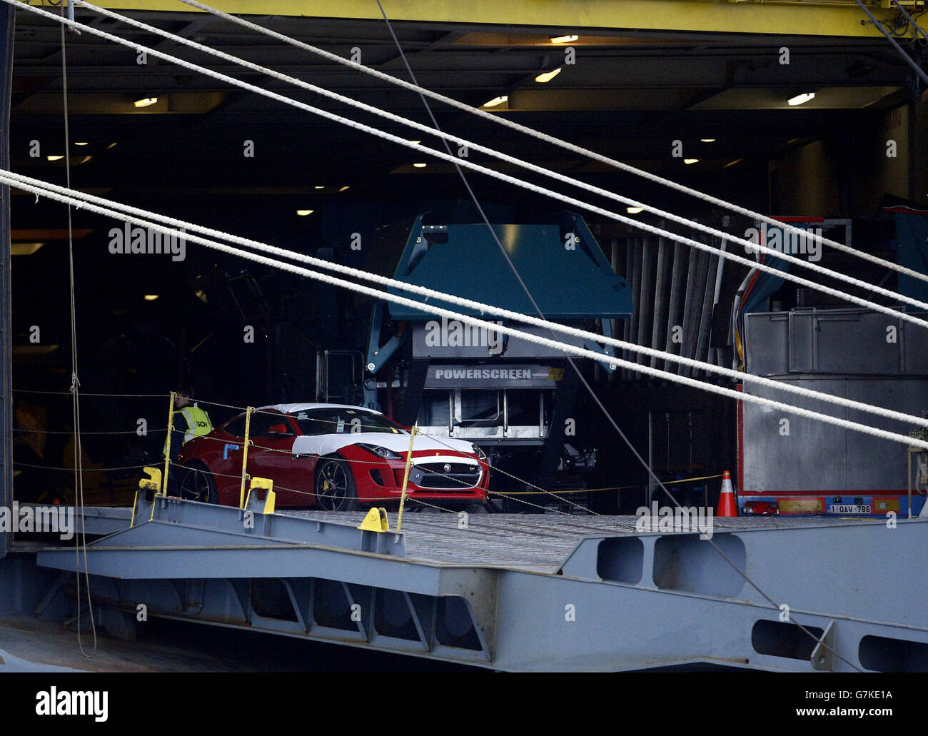 Solent ship grounding Stock Photo - Alamy