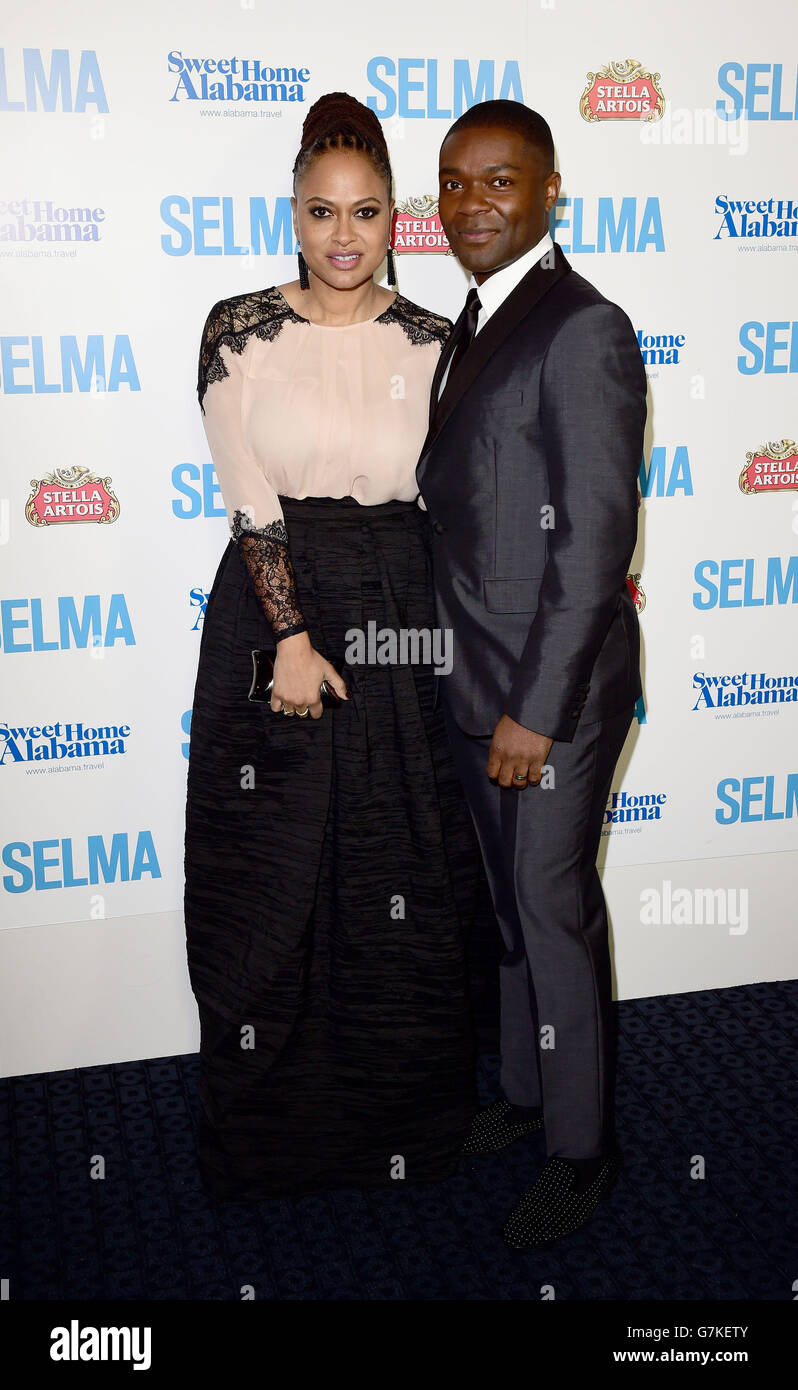 Selma premiere - London Stock Photo - Alamy