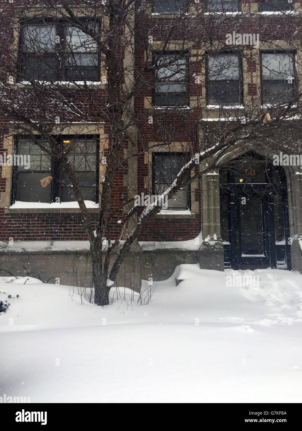 Blizzard brings more than two feet snow to boston hi-res stock ...