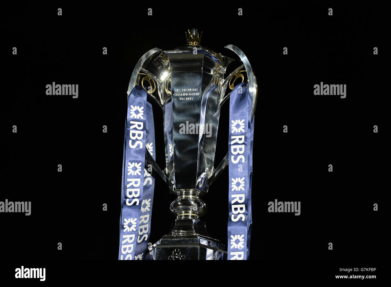 A general view of the new 6 nations trophy during the RBS Six Nations ...