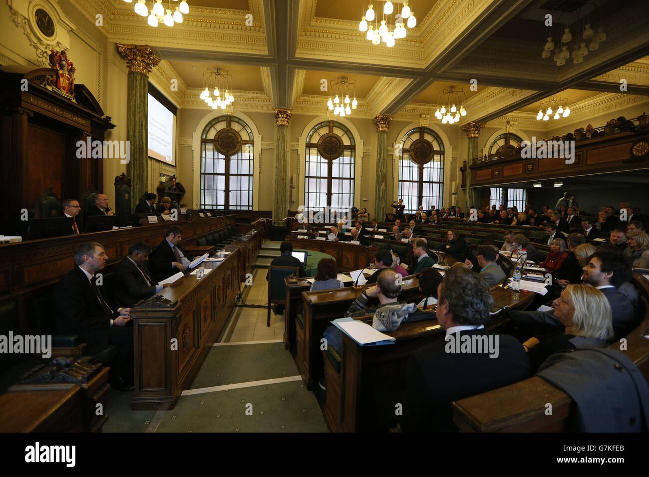 County council chamber hi-res stock photography and images - Alamy