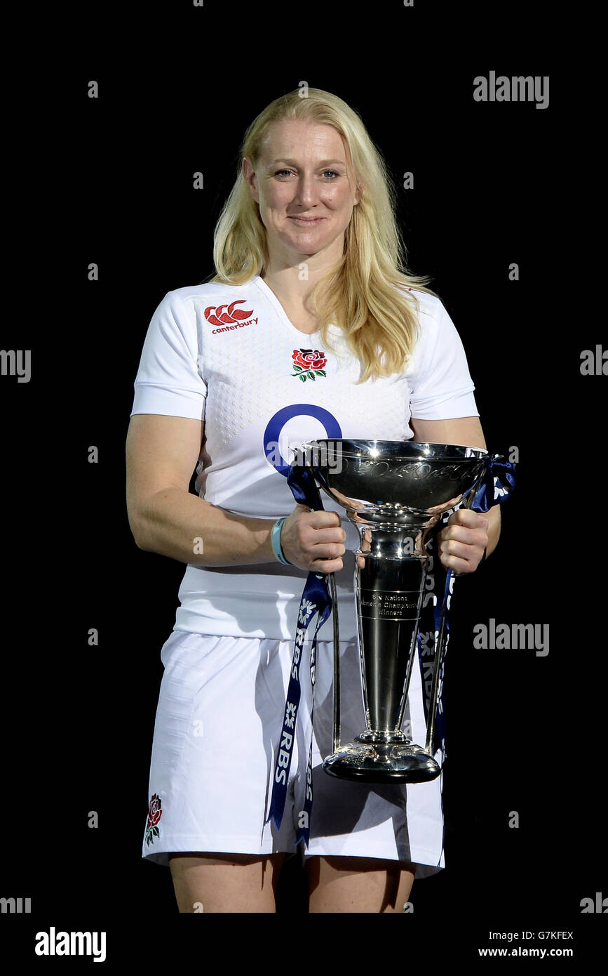 England captain Tamara Taylor poses with the Women's 6 Nations trophy ...