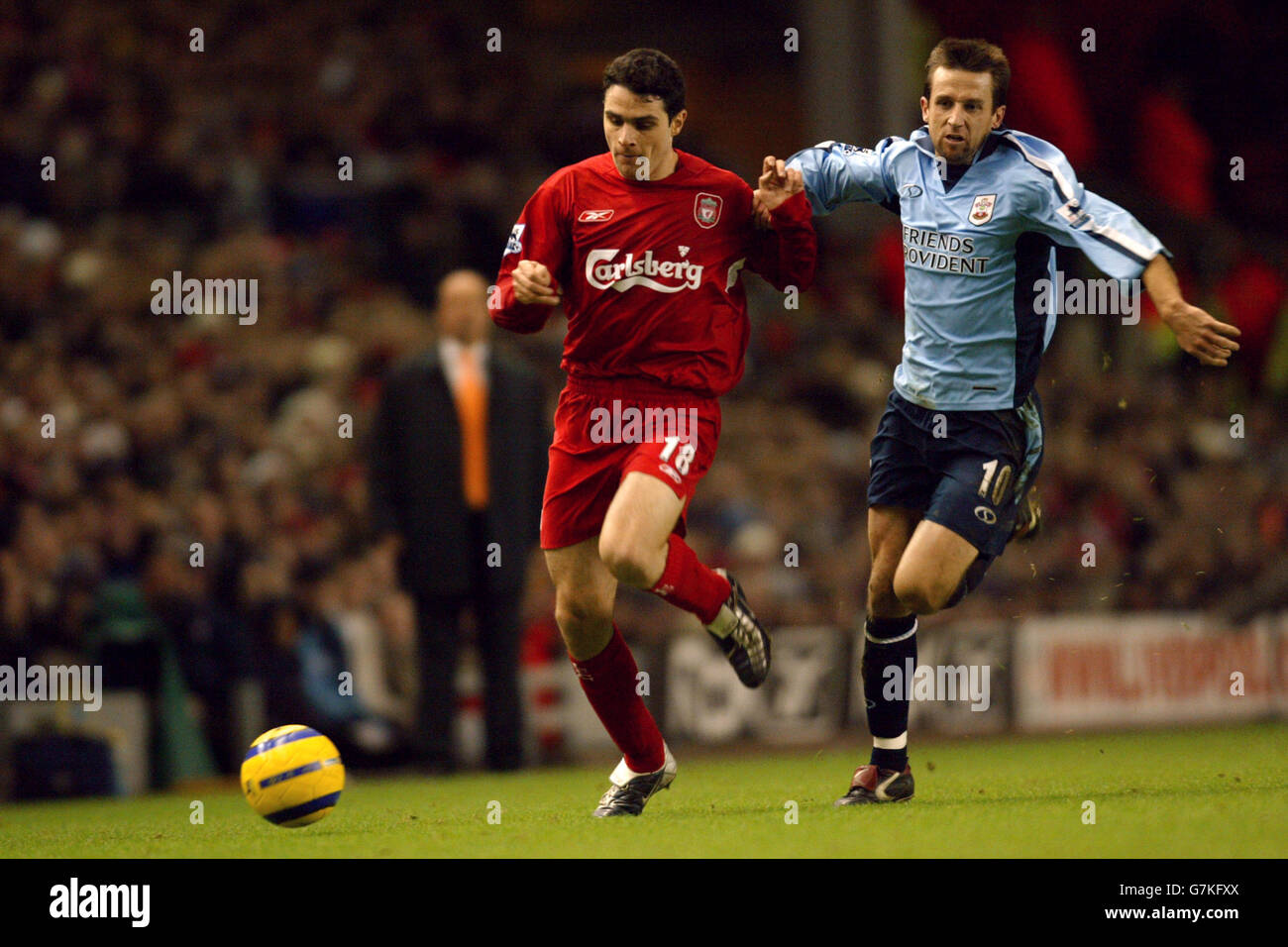 Liverpool's Antonio Nunez has too much pace for Southampton's Neil ...