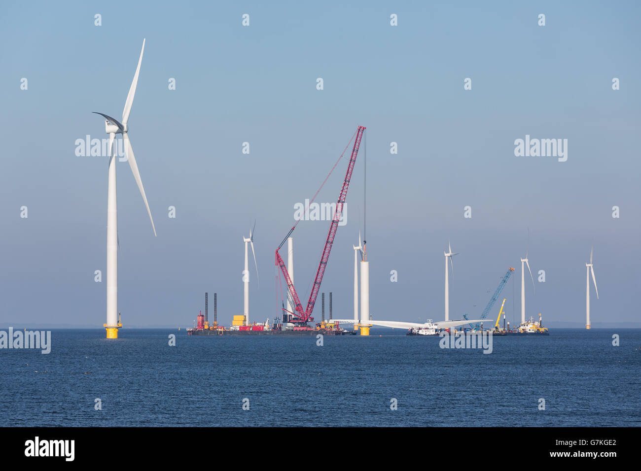 Offshore wind turbine construction hi-res stock photography and images ...