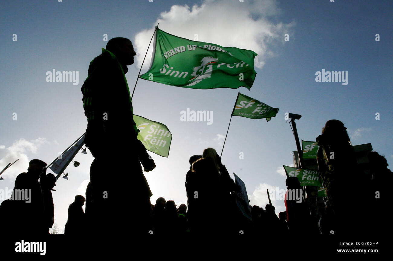 Anti-water charge protest Stock Photo - Alamy