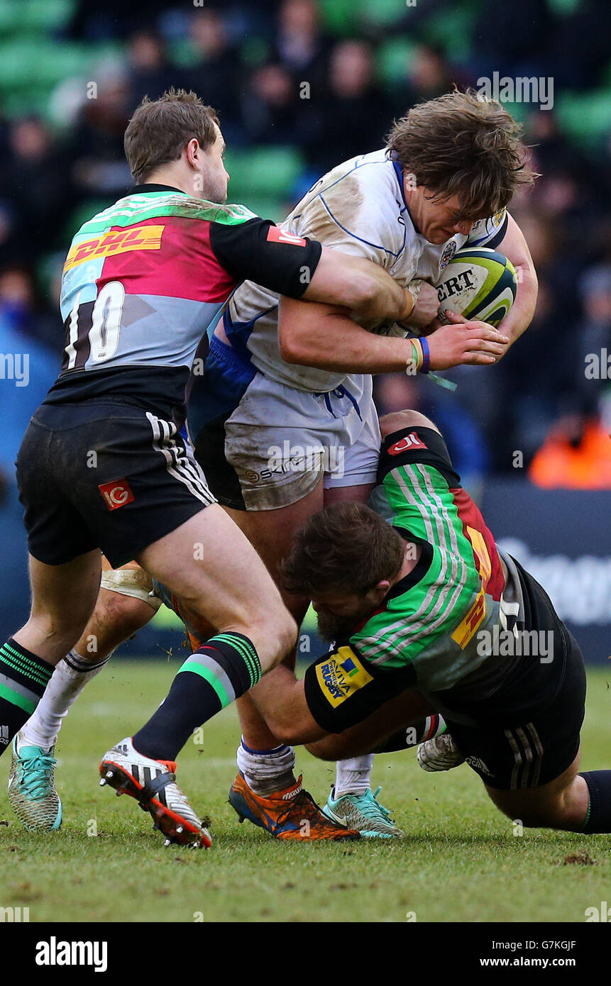 Rugbyu bath mangpa full length tackling hi-res stock photography and ...