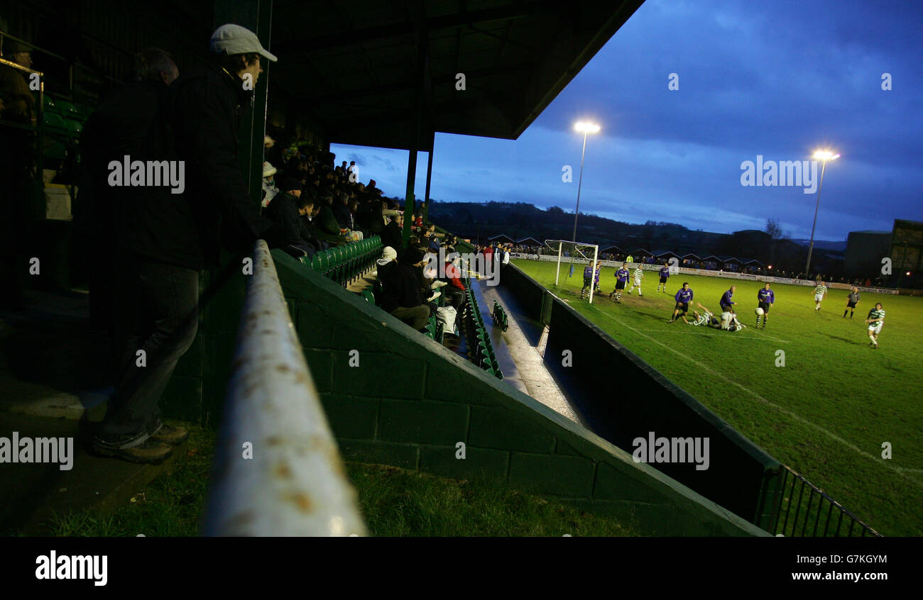 TNS play Welshpool Town in the Welsh Premier League at The Recreation ...