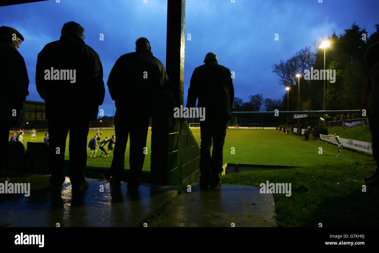 TNS play Welshpool Town in the Welsh Premier League at The Recreation ...