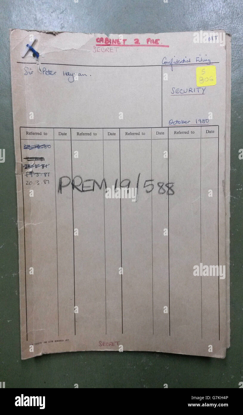 Sir Peter Hayman allegations Stock Photo - Alamy