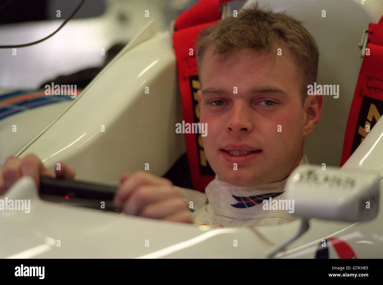 Motor Racing ... Jan Magnussen testing at Silverstone Stock Photo - Alamy