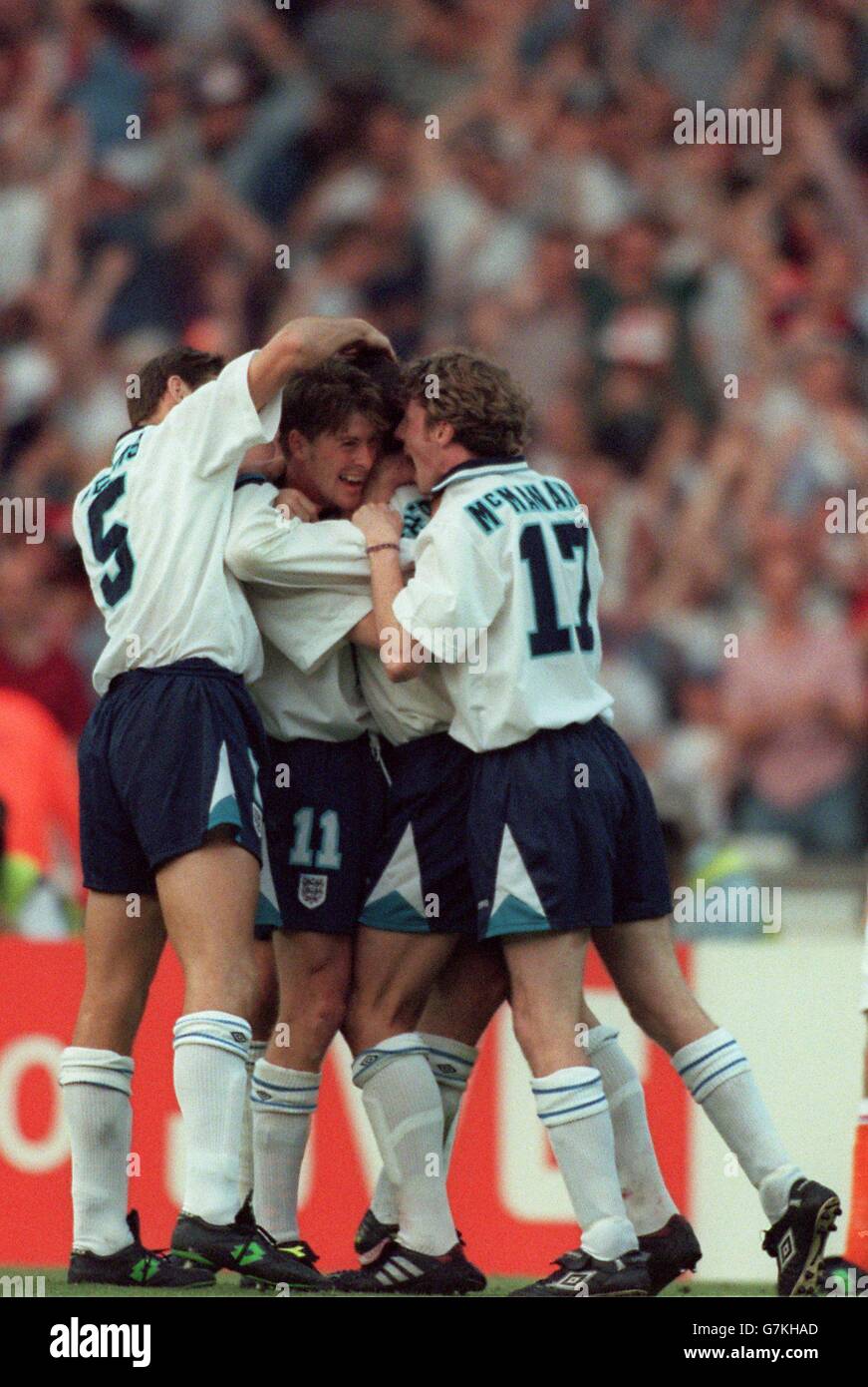 Soccer - Euro 96 - Group A - England v Netherlands - Wembley Stadium ...