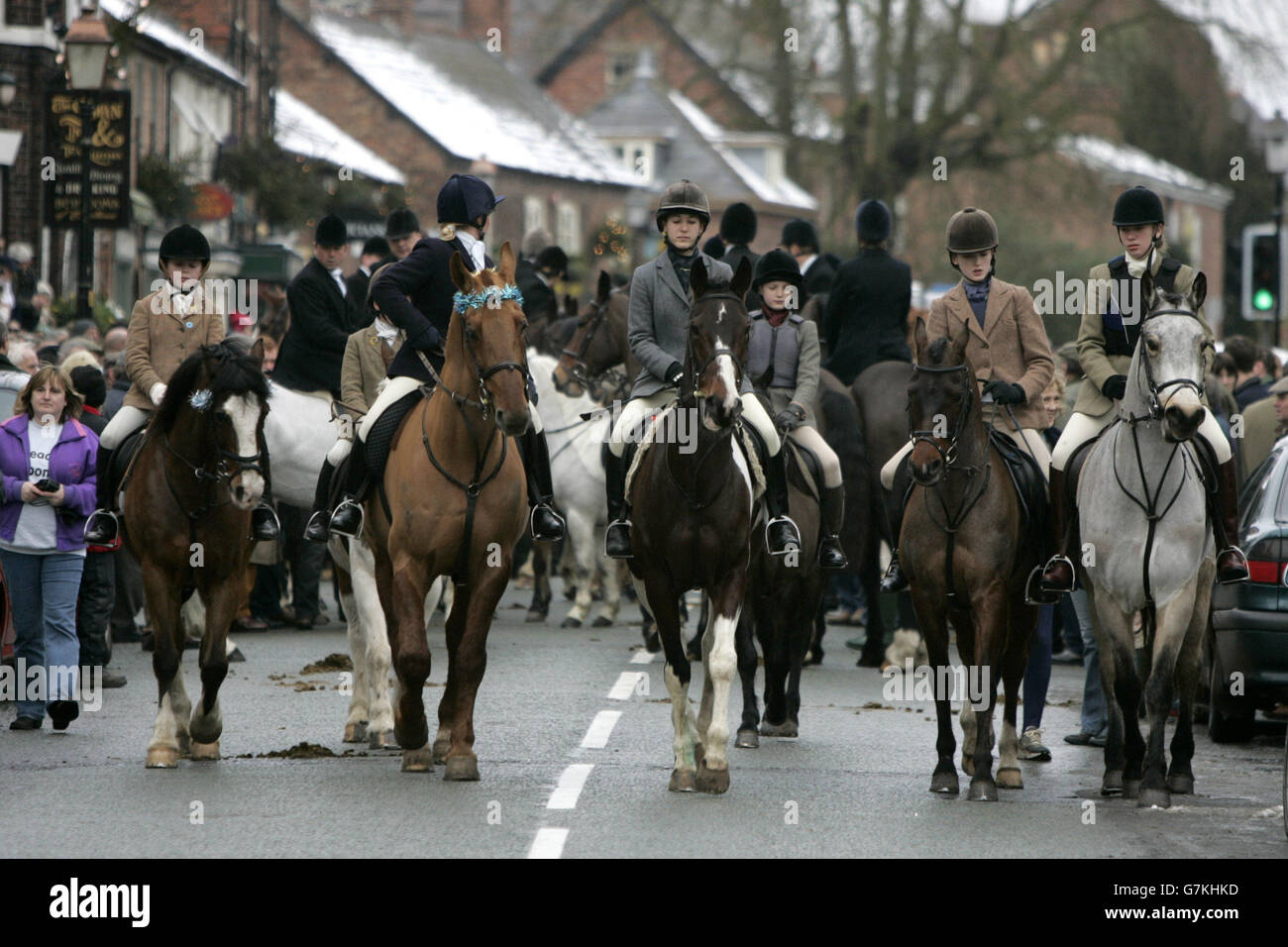 Fox Hunting - Cheshire Hunt - Tarporley Stock Photo - Alamy