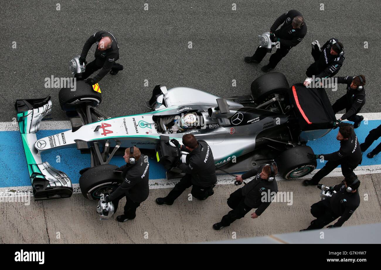 Formula One - 2015 Testing - Day Two - Circuito de Jerez. Mercedes ...