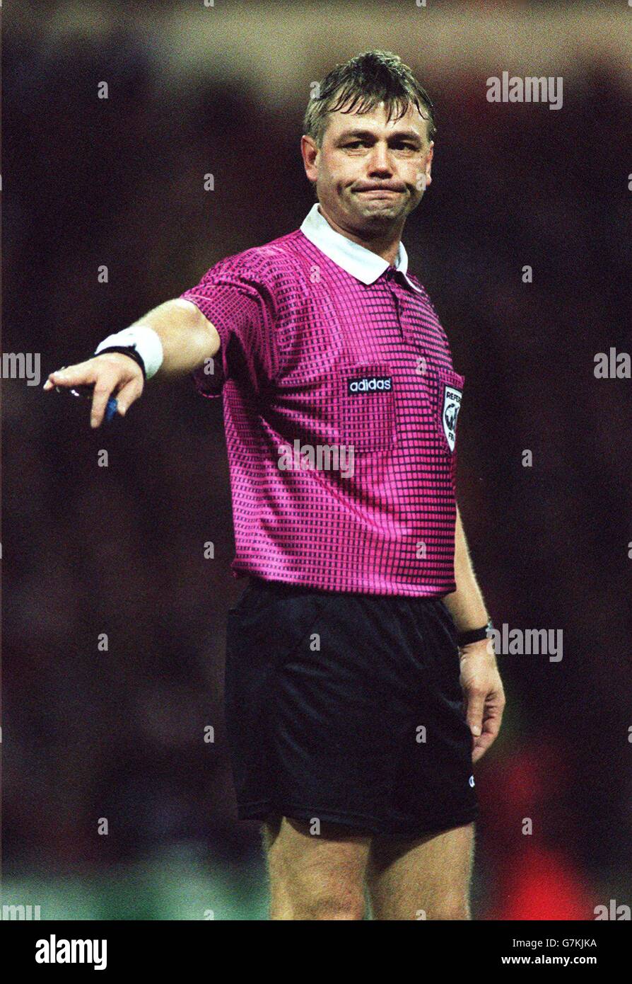 International Soccer - World Cup Qualifier - England v Italy. Referee ...