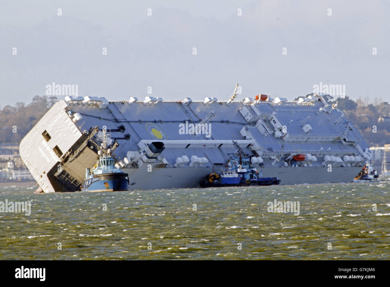 Solent ship grounding Stock Photo - Alamy