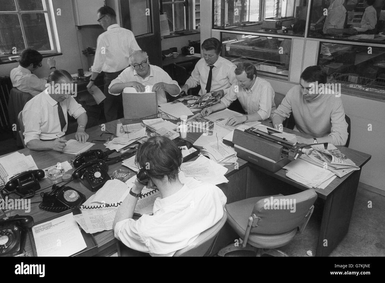 Media - Press Association Election Desk - London Stock Photo - Alamy