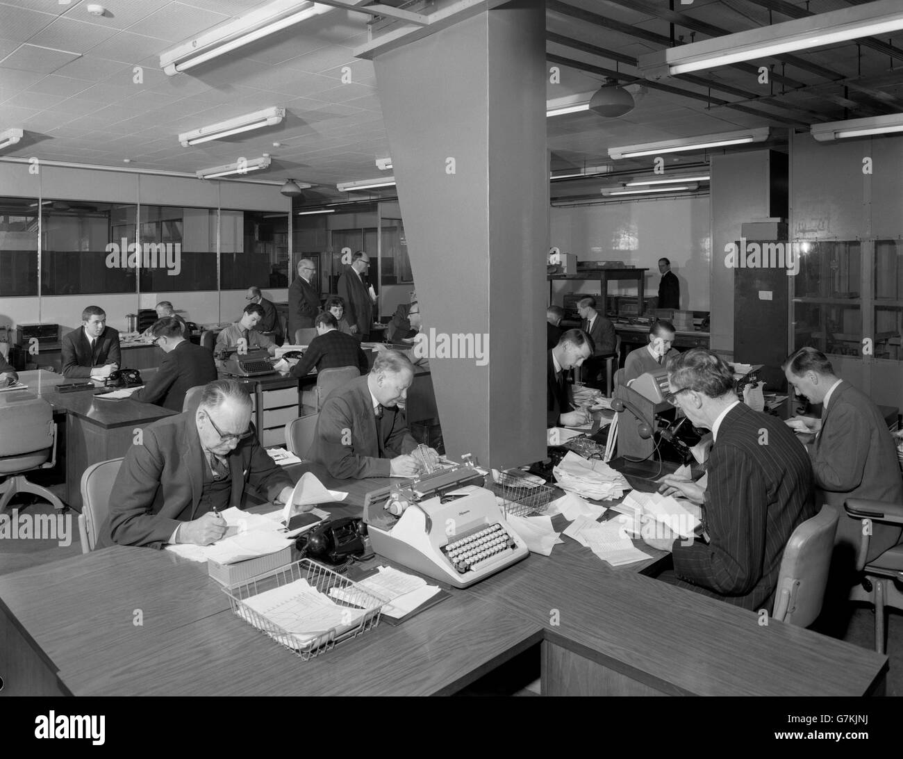 A section of the Press Association Editorial Floor. It is here that the ...