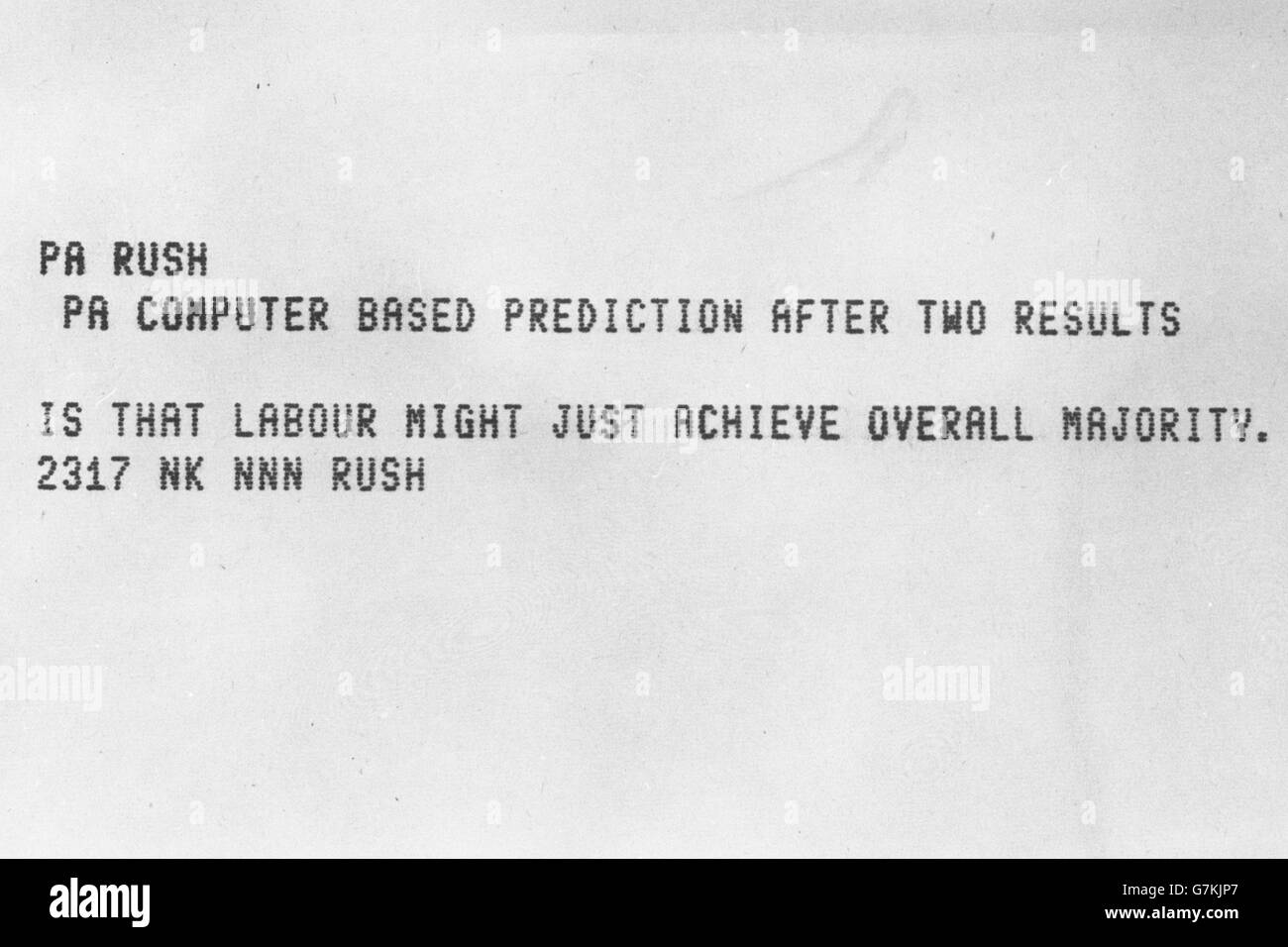 1974 general election hi-res stock photography and images - Alamy