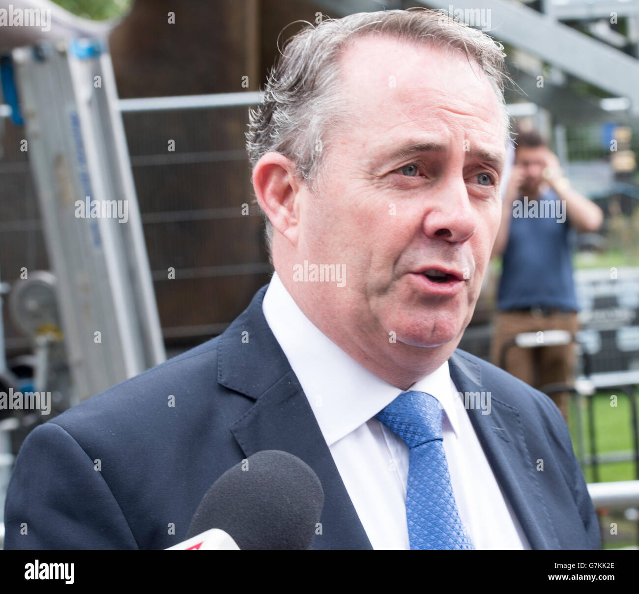 Dr Liam Fox MP Stock Photo - Alamy