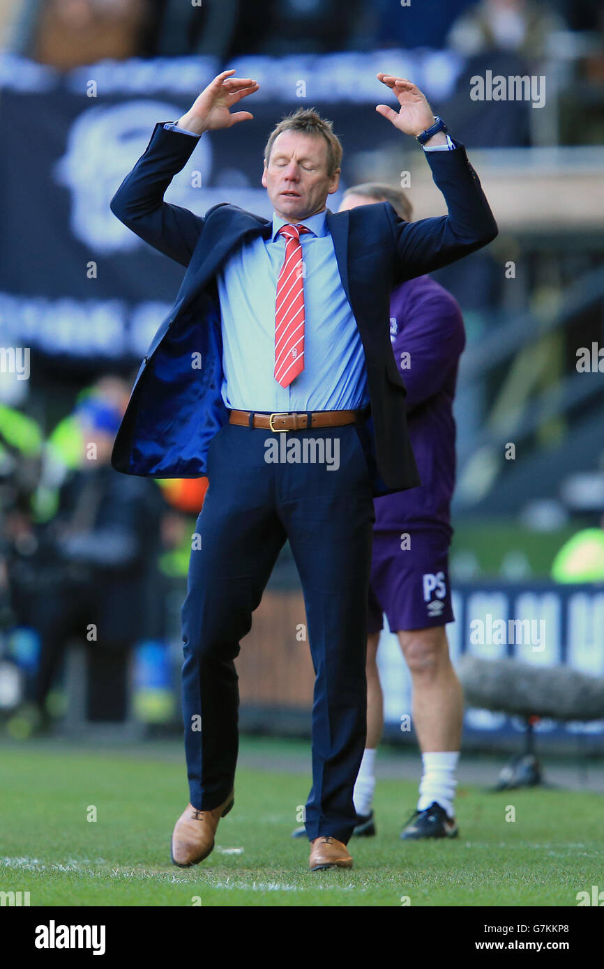 Nottingham Forest Manager Stuart Pearce during the Sky Bet Championship ...