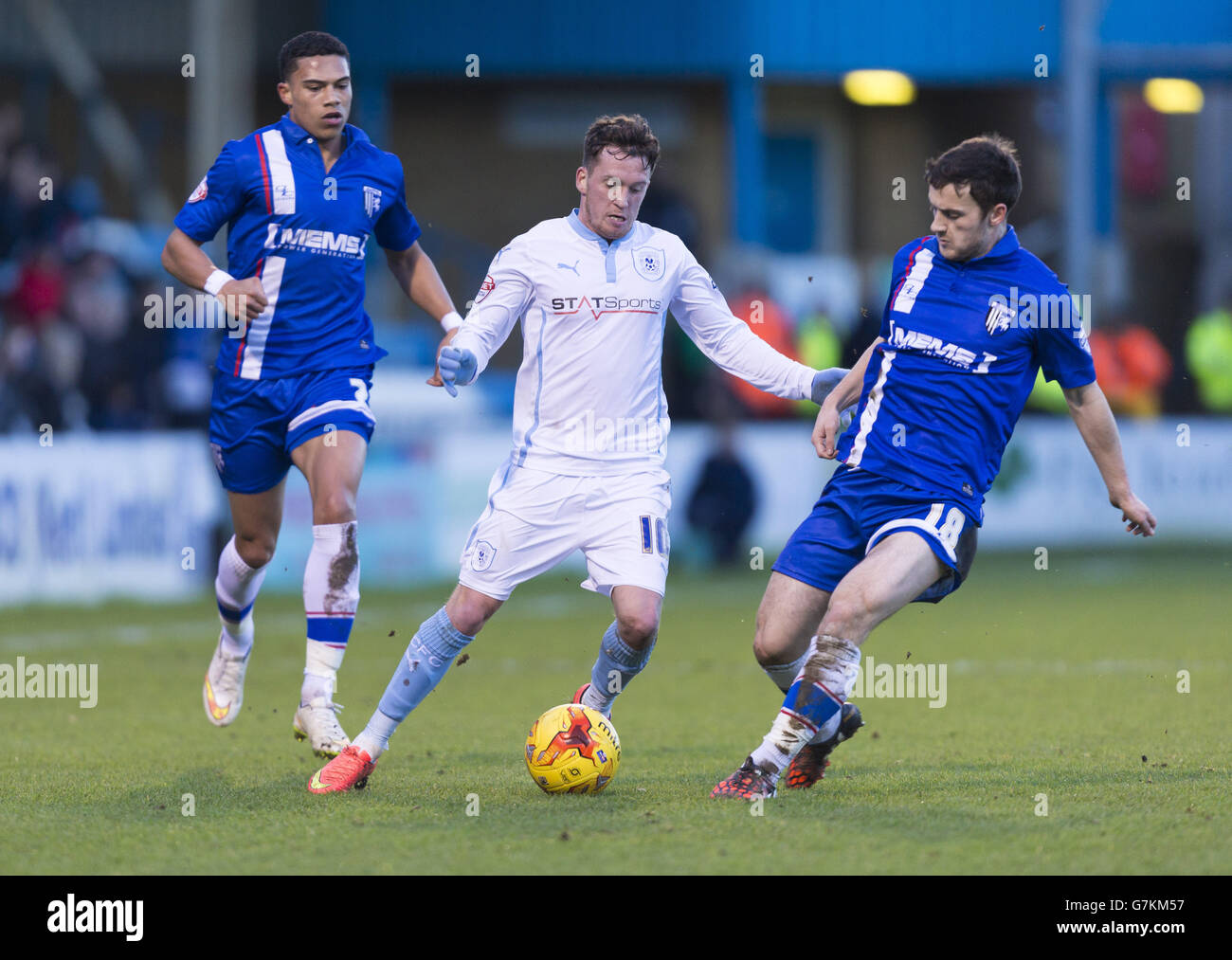 Coventry City's Danny Swanson (10) in action against Gillingham's Josh ...