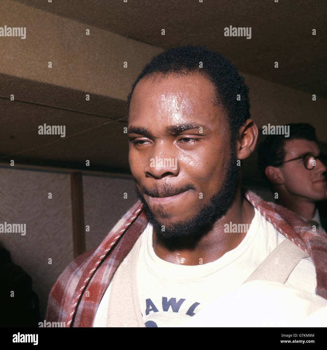 British weightlifter Louis Martin at a weightlifting event in London ...