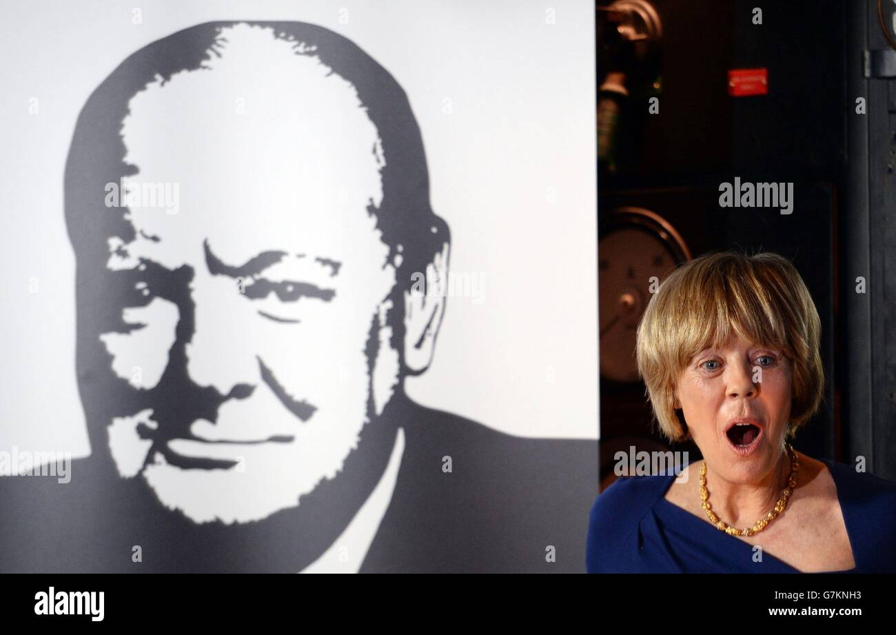 Emma Soames, the granddaughter of Sir Winston Churchill attends the ...