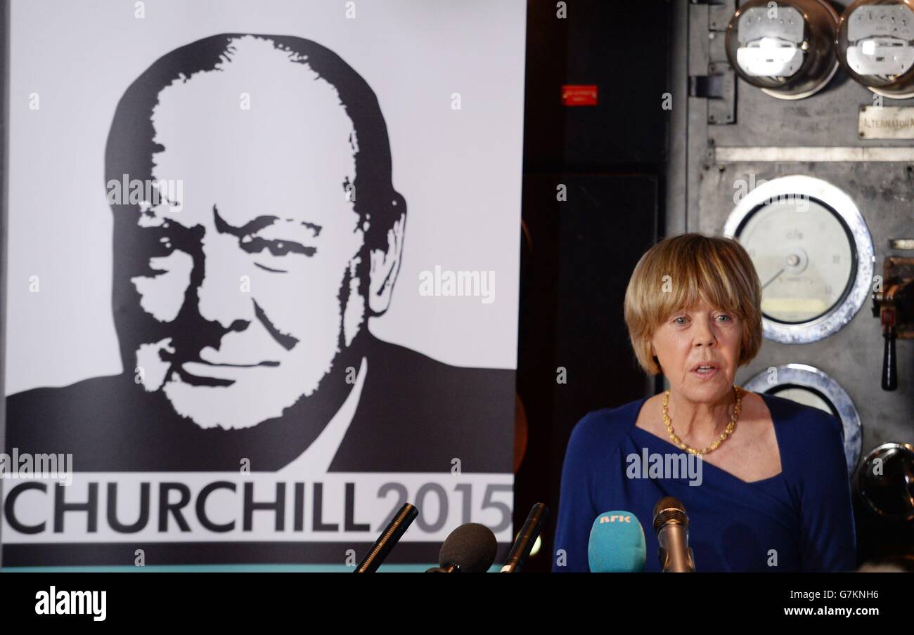 Emma Soames, the granddaughter of Sir Winston Churchill attends the ...