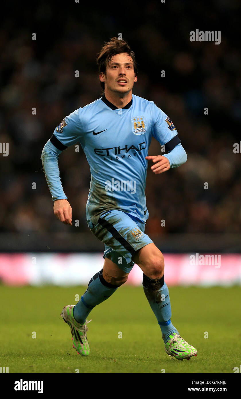 David silva manchester etihad hi-res stock photography and images - Alamy
