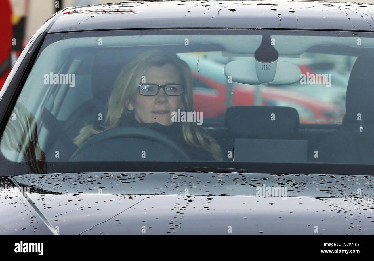 Jane Danson leaves the ITV studios in Salford, as tributes poured in ...