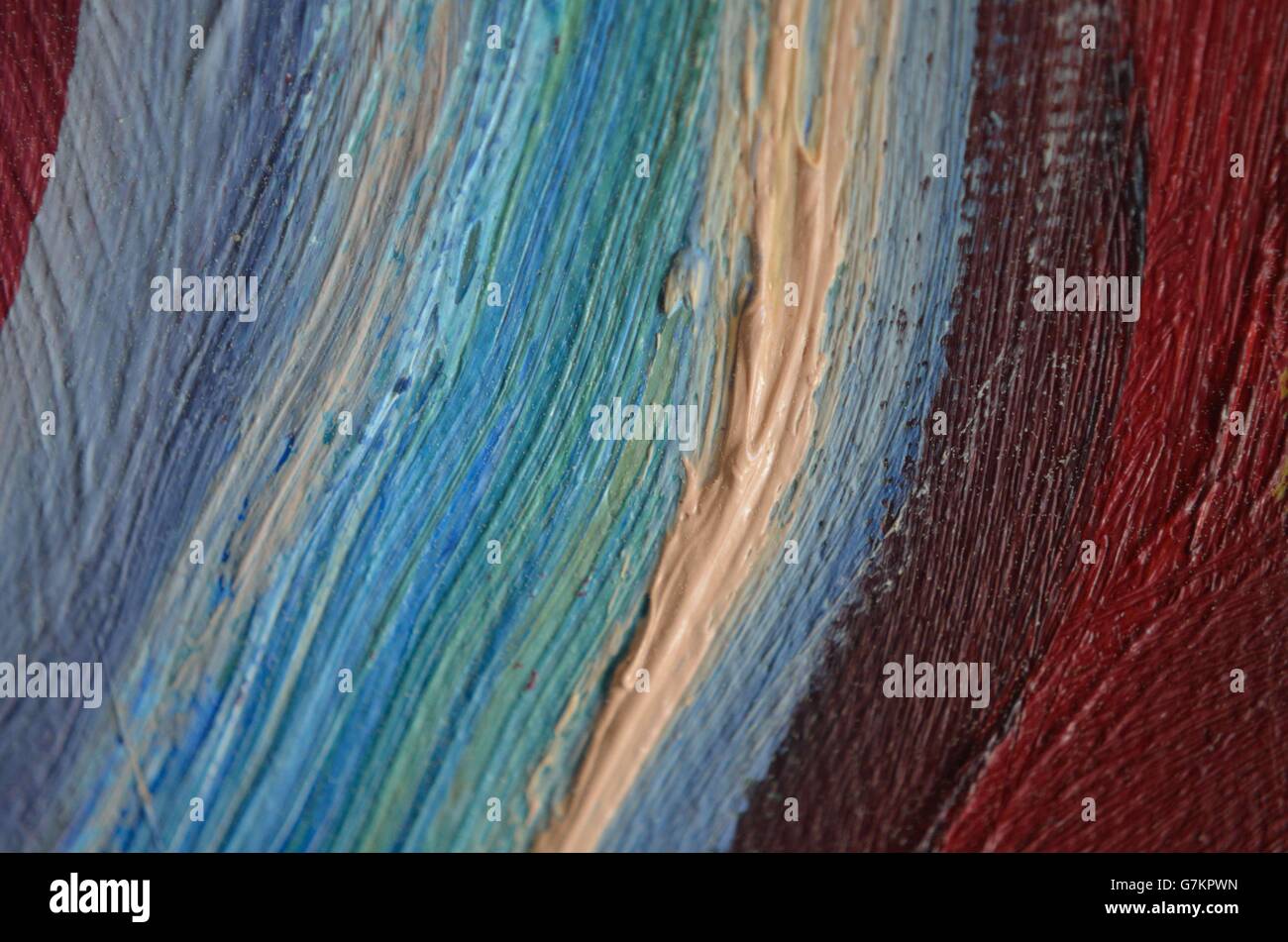 Original oil painting beautyful colours art artist Stock Photo - Alamy