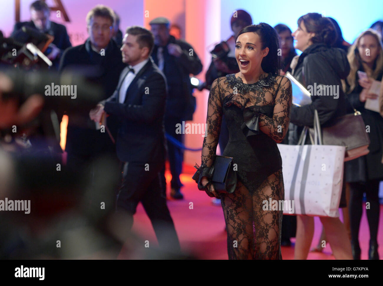 Stephanie Davis arriving for the 2015 National Television Awards at the ...