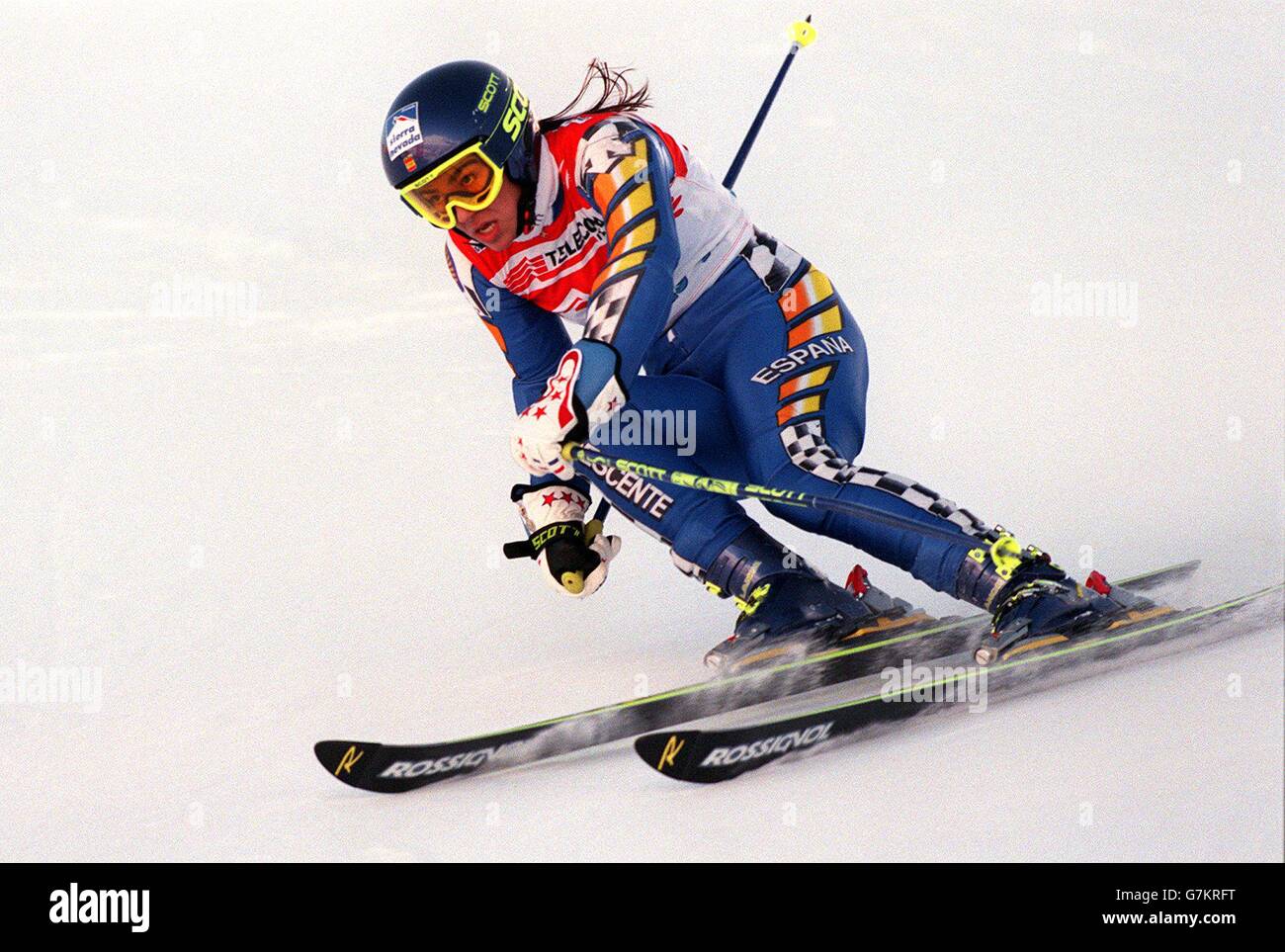 Skiing - Alpine World Ski Championships- Giant Slalom Women. Maria Jos ...