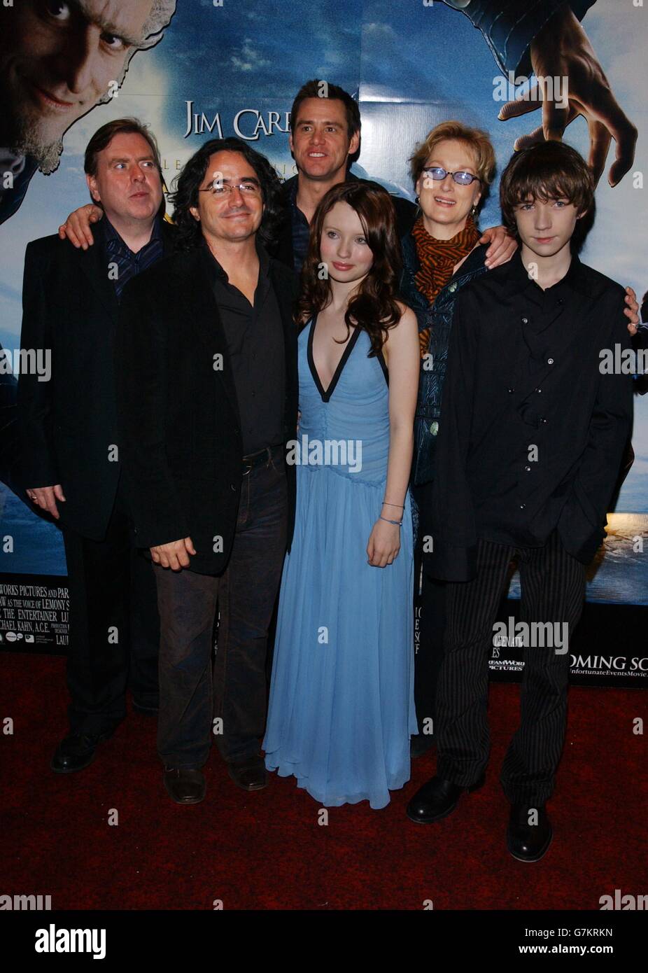 (L-R) Cast members Timothy Spall, director Brad Silberling, Jim Carrey ...