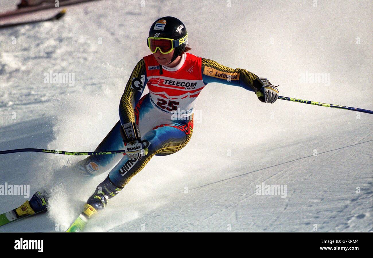Skiing - Alpine World Ski Championships- Giant Slalom Women Stock Photo ...