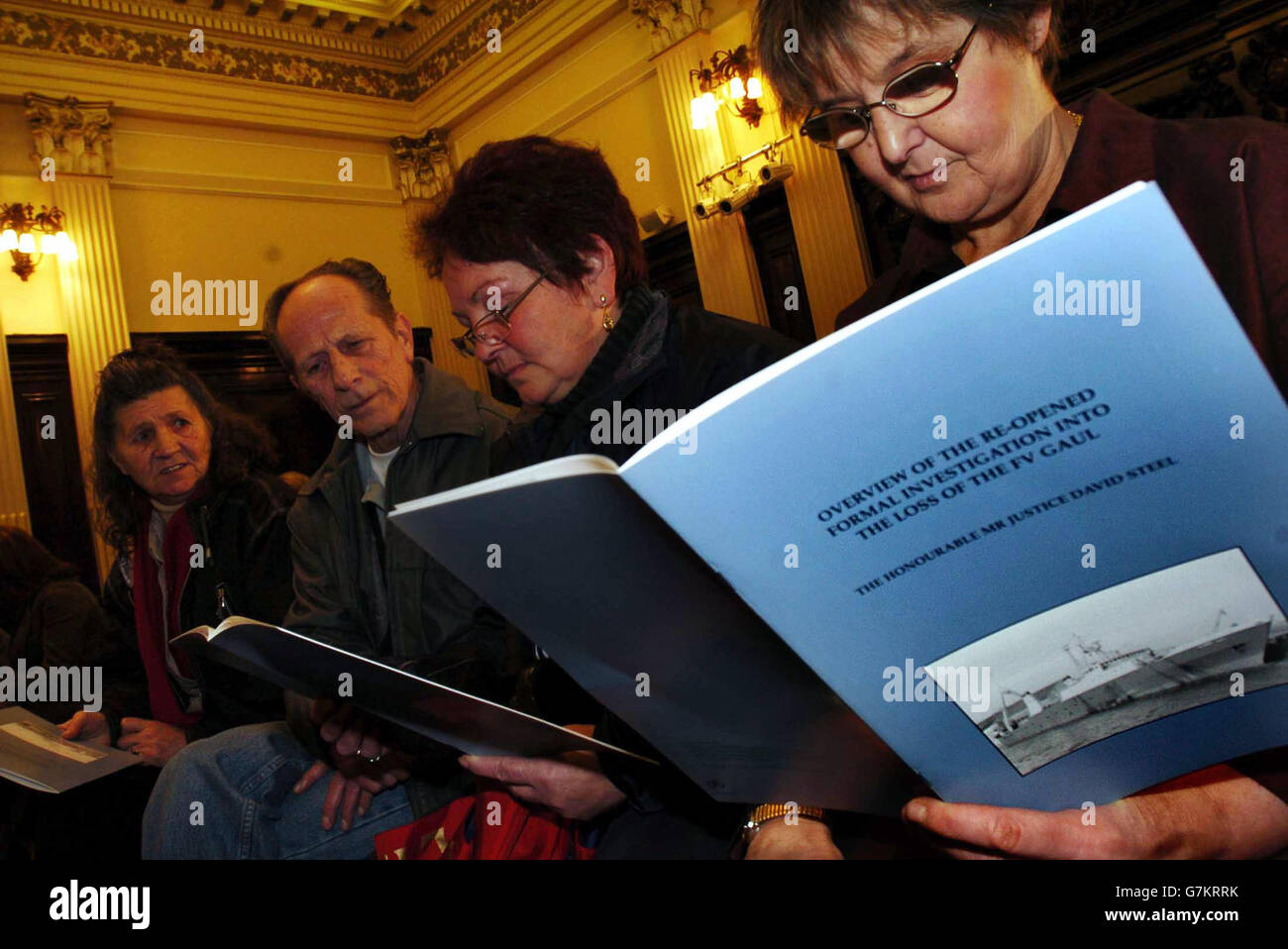 The fishing trawler 'Gaul' inquiry Stock Photo - Alamy