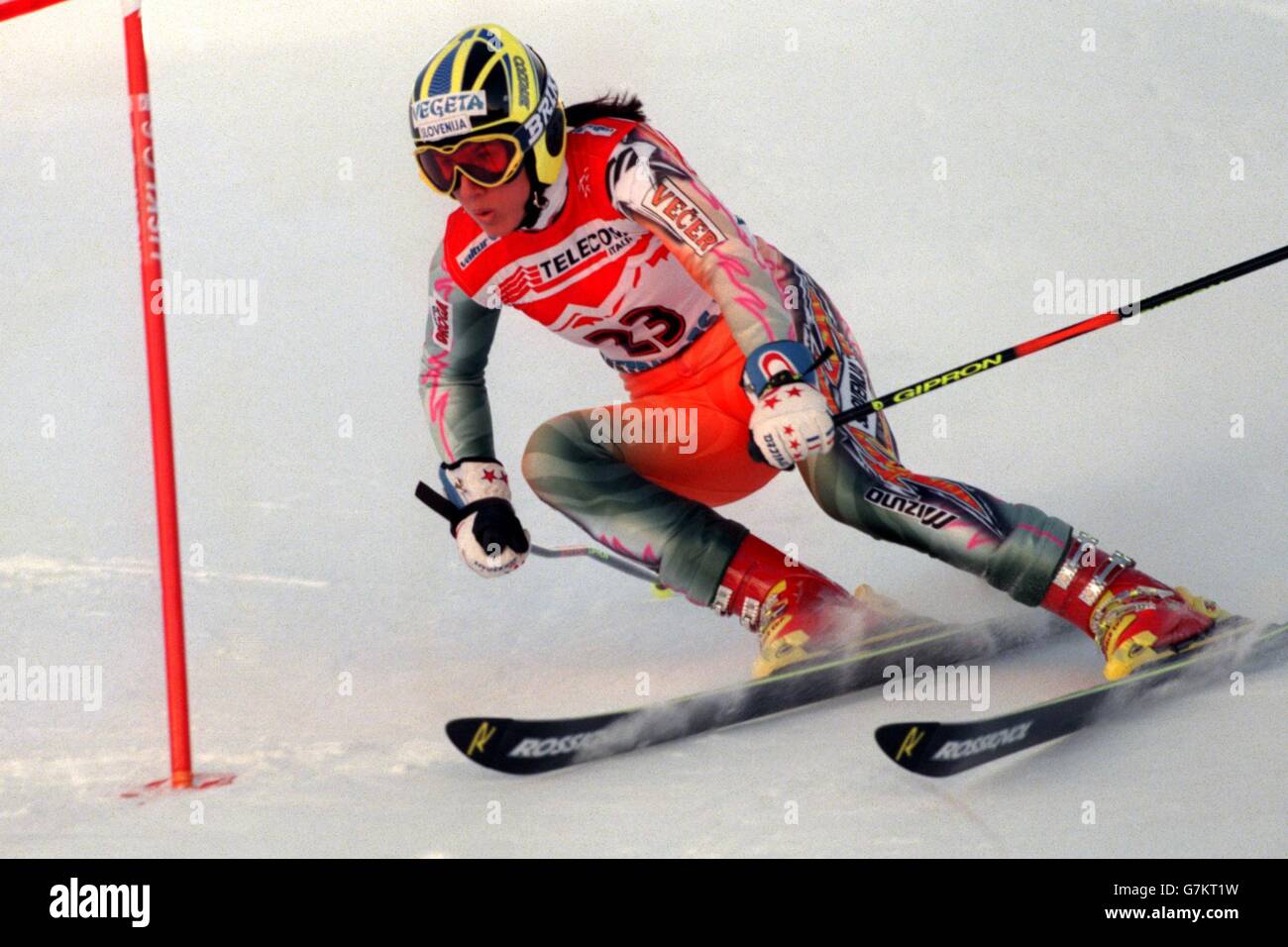 Skiing - Alpine World Ski Championships- Giant Slalom Women. Mojca ...
