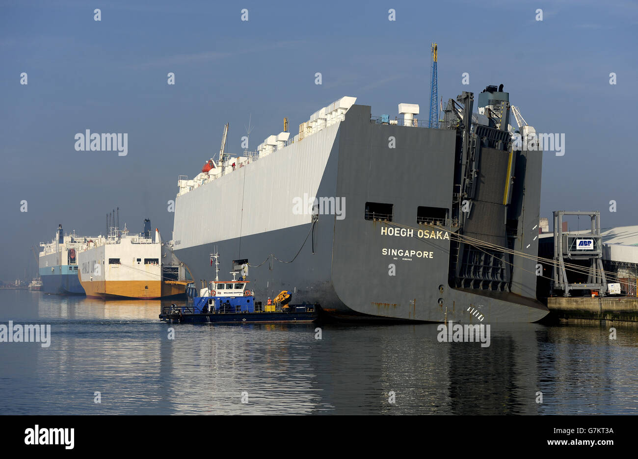 Solent ship grounding Stock Photo - Alamy