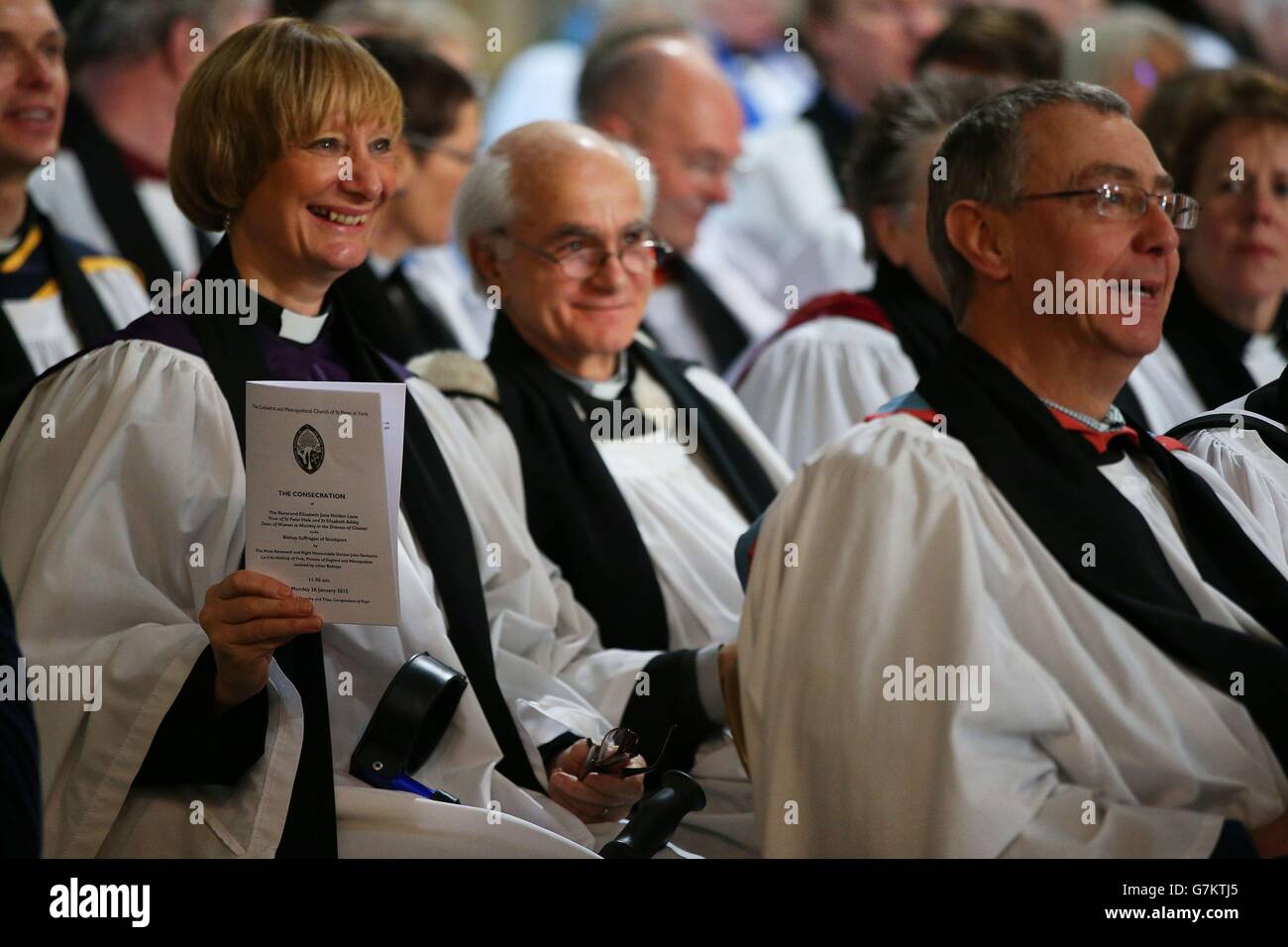 First female Bishop consecration Stock Photo - Alamy