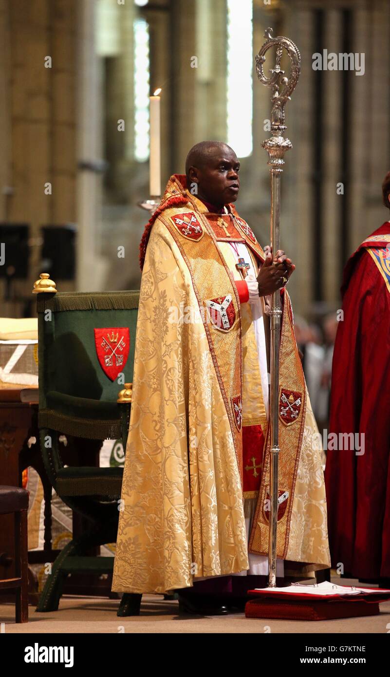 Archbishop of York Dr John Sentamu during the consecration of the Rev ...