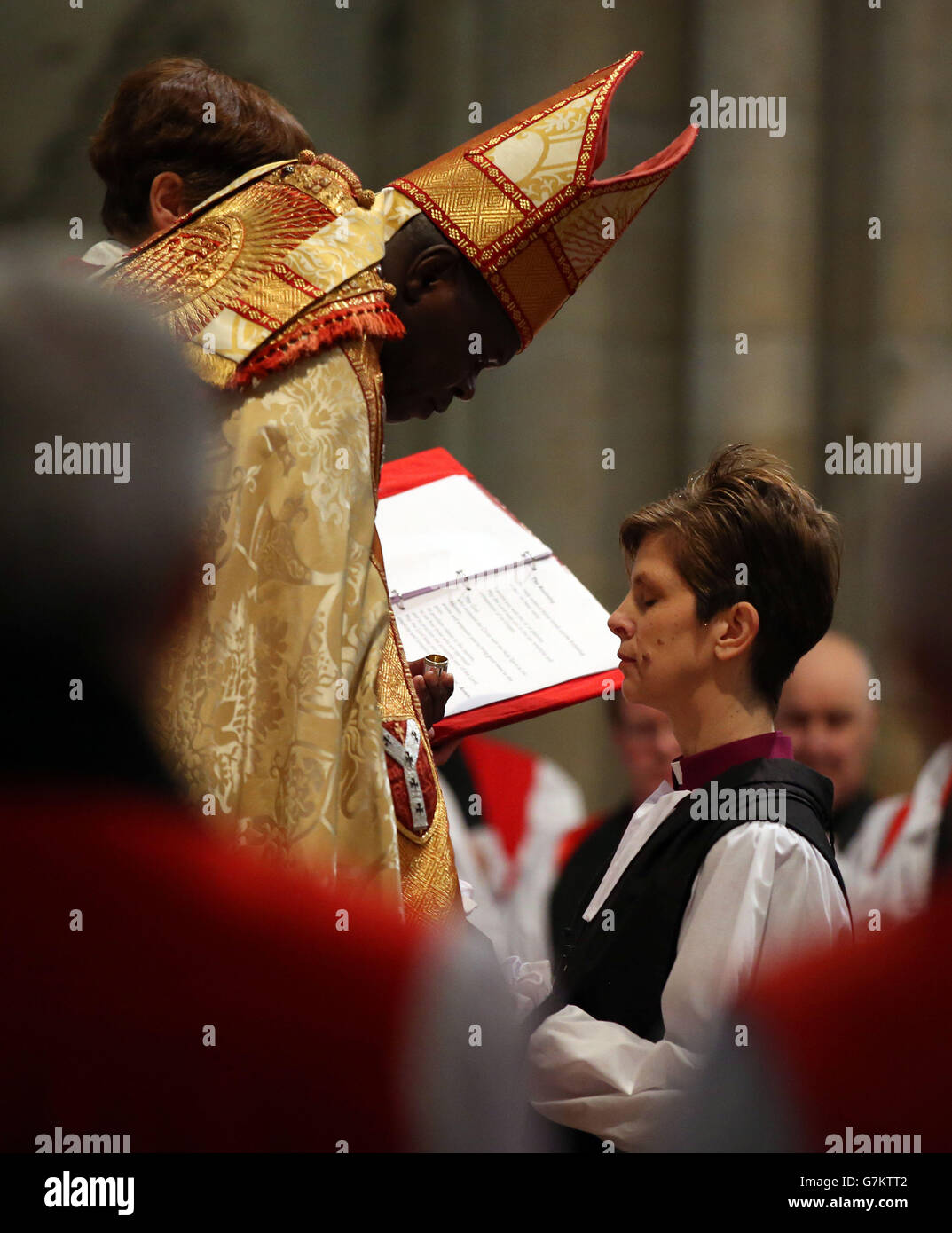 Archbishop of York Dr John Sentamu and The Rev Libby Lane during a ...