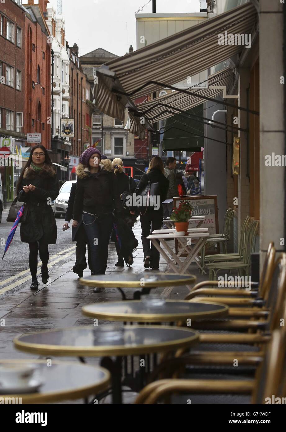 A view of Old Compton Street in Soho, central London Stock Photo - Alamy