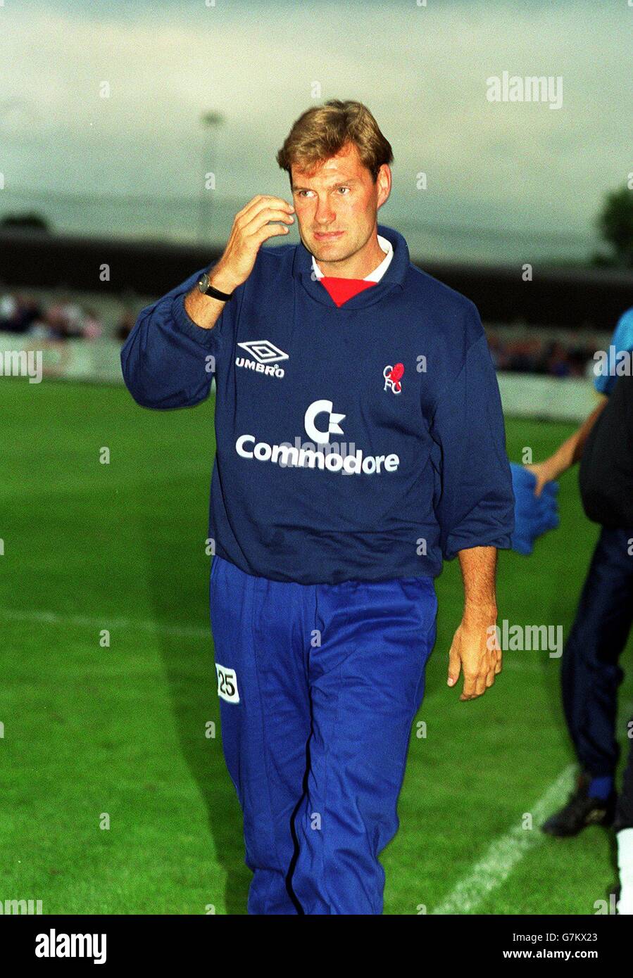 Chelsea manager Glenn Hoddle. Glenn Hoddle, Chelsea Manager Stock Photo ...