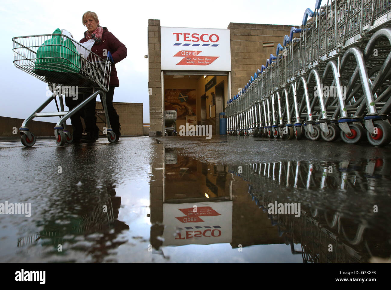 A general view of the Tesco Superstore in Kirkcaldy, which is to close ...