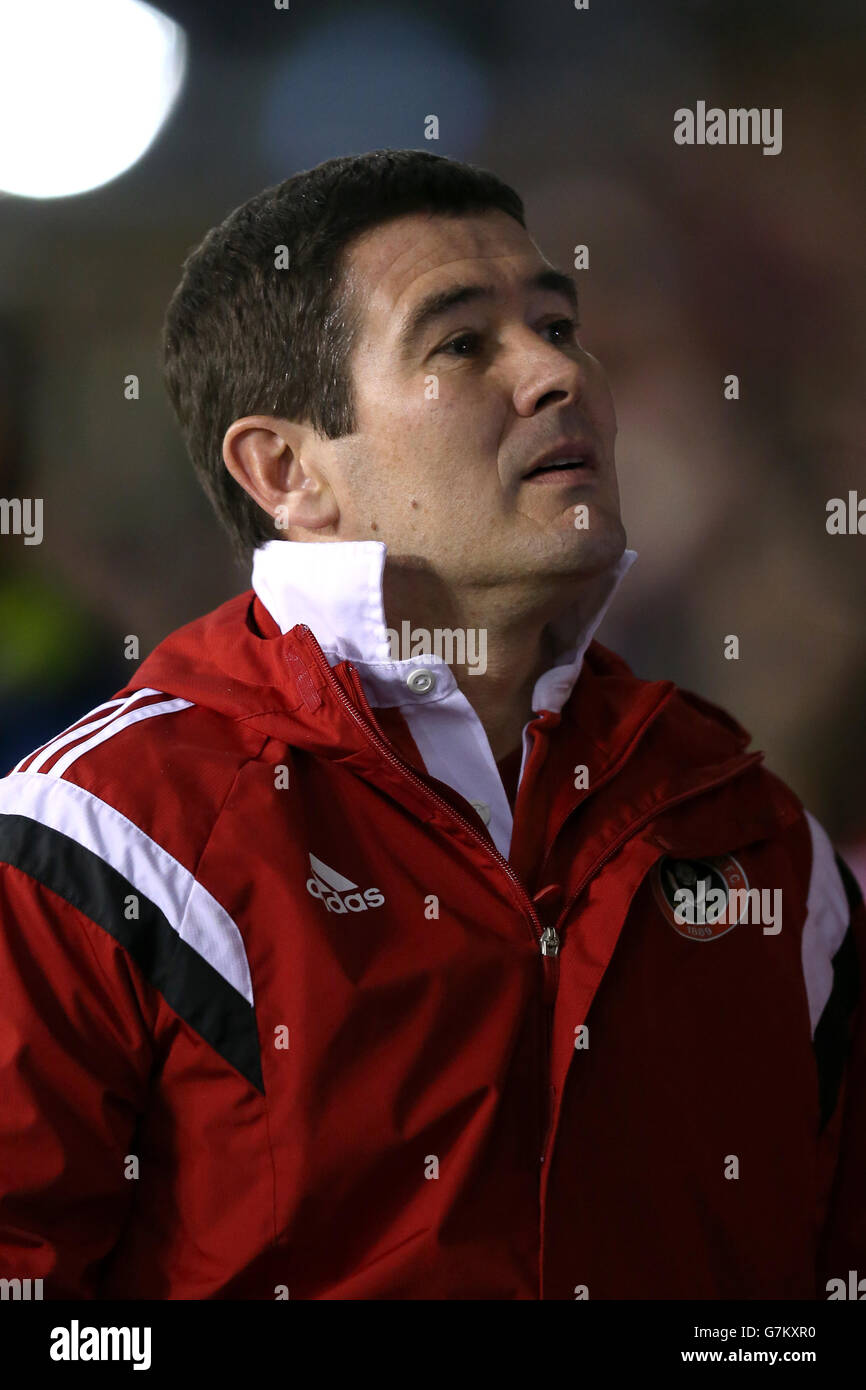 Sheffield united manager nigel clough capital one cup semi final hi-res ...