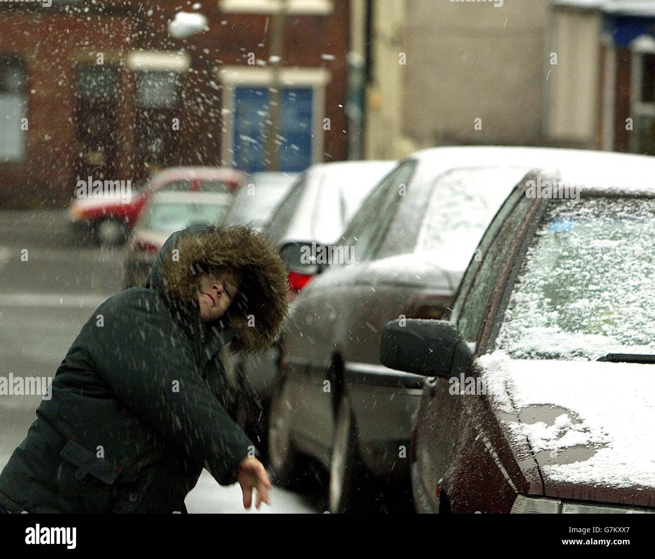Christmas Day snow Stock Photo - Alamy